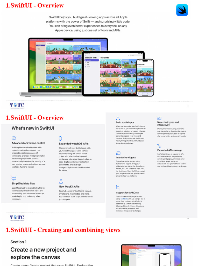 SwiftUI-1-Creating and Combining Views | PDF | Swift (Programming ... SwiftUI-1-Creating and Combining Views | PDF | Swift (Programming ...