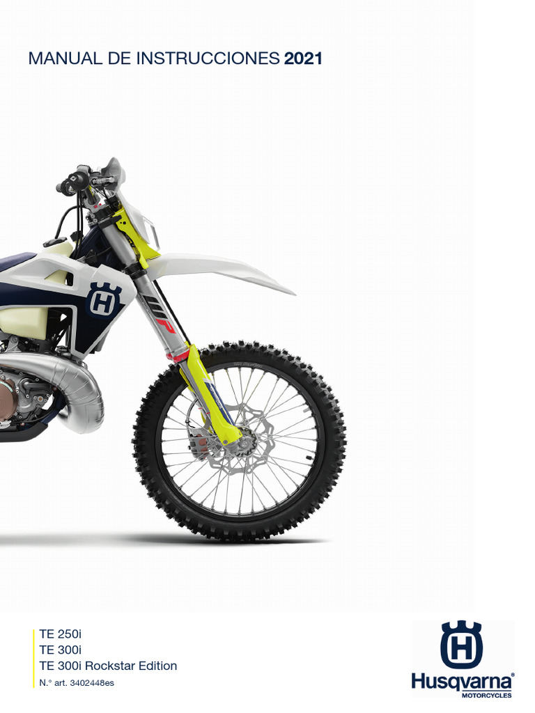 Manual Husqvarna TE250i 2021 | PDF | Tornillo