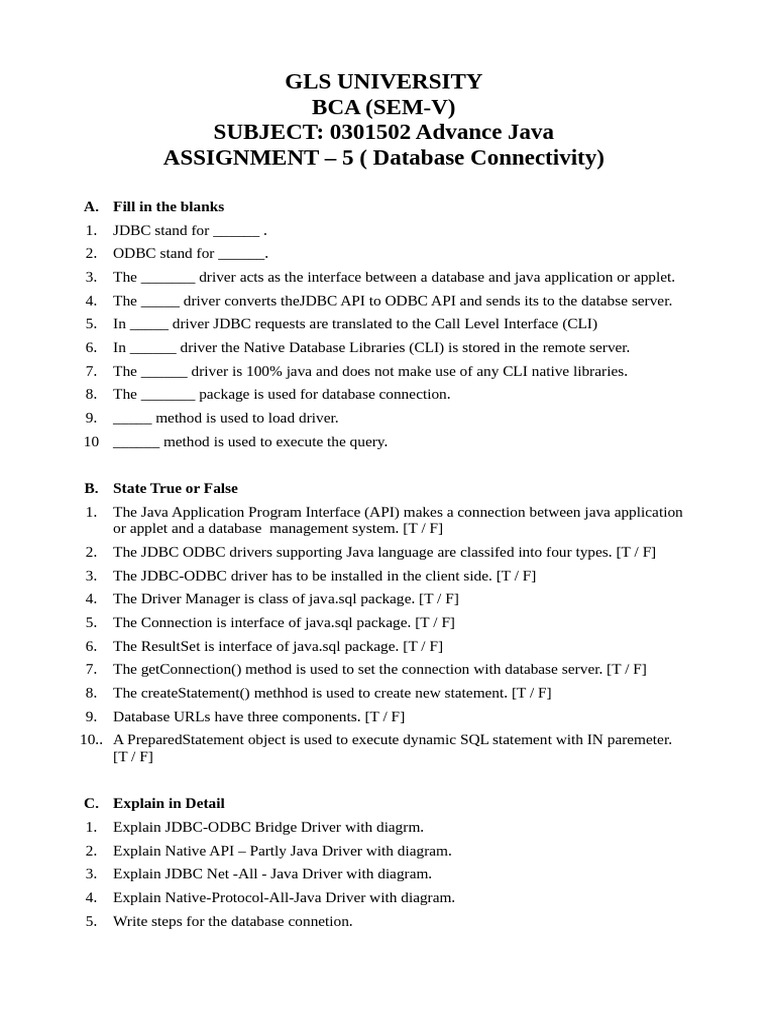 Java Theory Assignment 5 | PDF | Information Technology | Computing