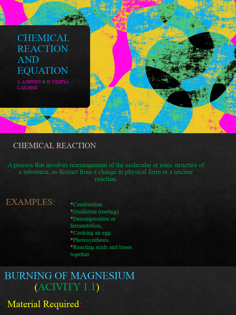 Understanding Chemical Reactions & Equations | PDF | Chemical Reactions ...
