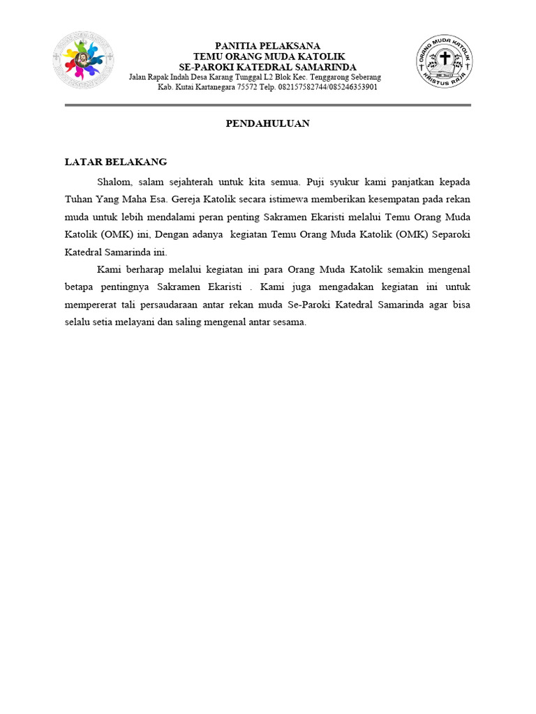 Proposal Temu OMK | PDF