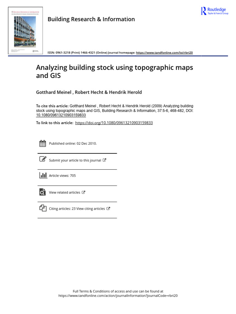 Building Stock Analysis with GIS Tools | PDF | Geographic Information ...