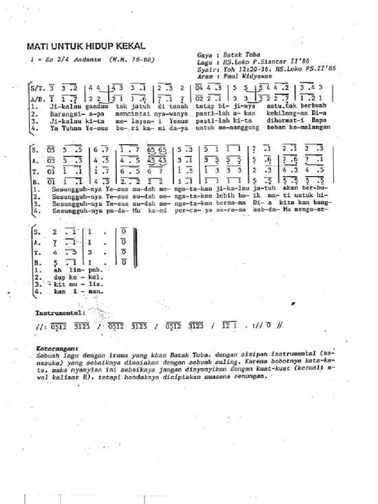 Partitur Lagu - Lagu Misa Arwah | PDF