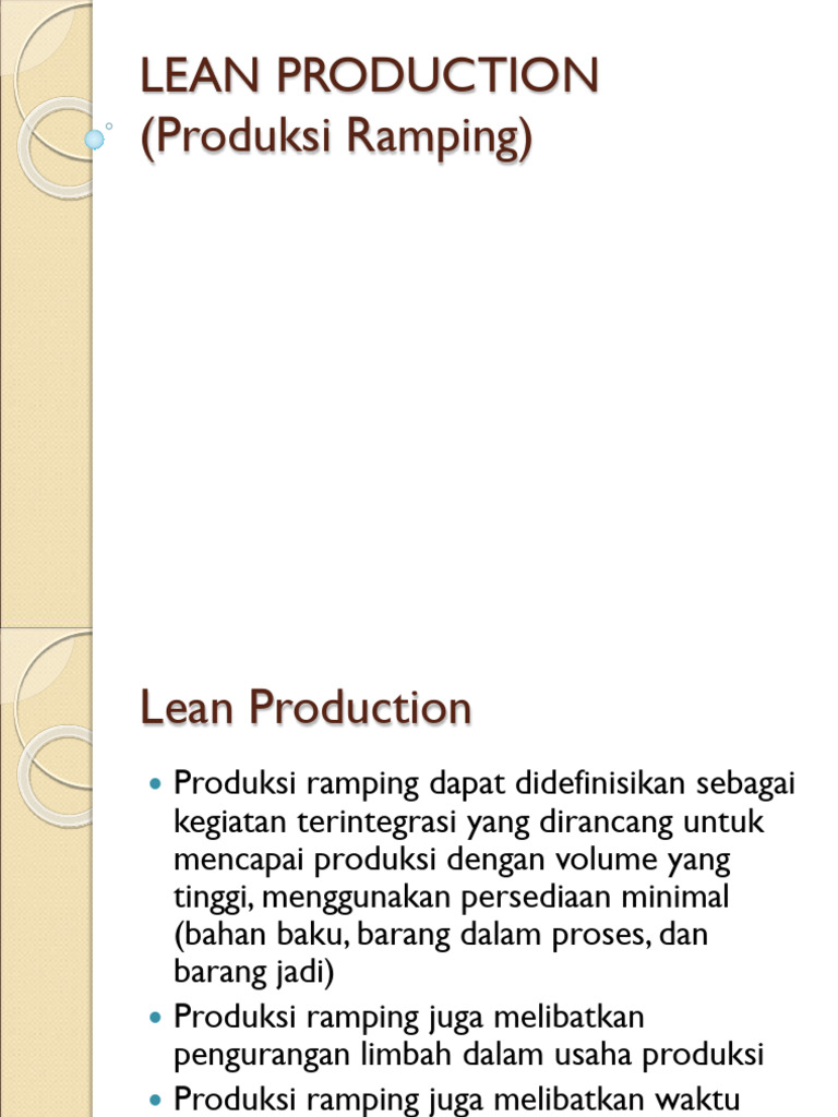 Lean Production | PDF