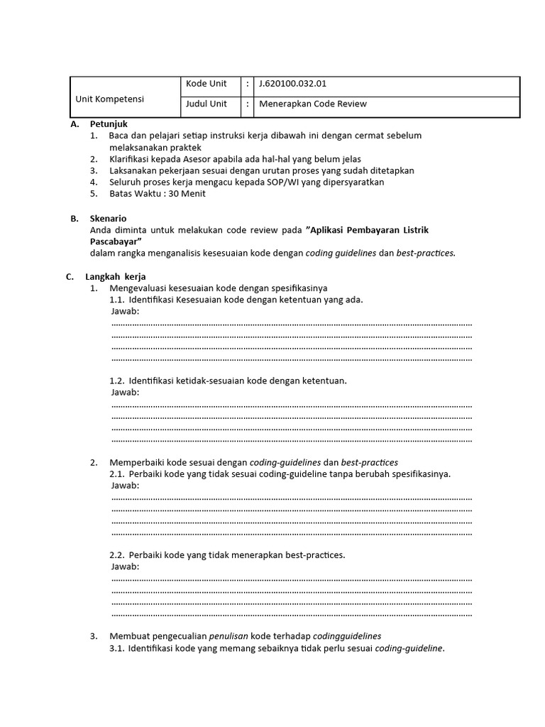 Menerapkan Code Review | PDF