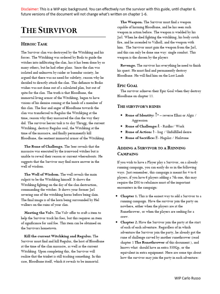 The Survivor Dm Guide_WIP3 | PDF | Naval Mine