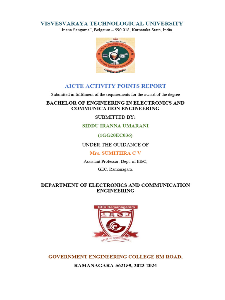aicte activity report | Download Free PDF | Waste | Recycling