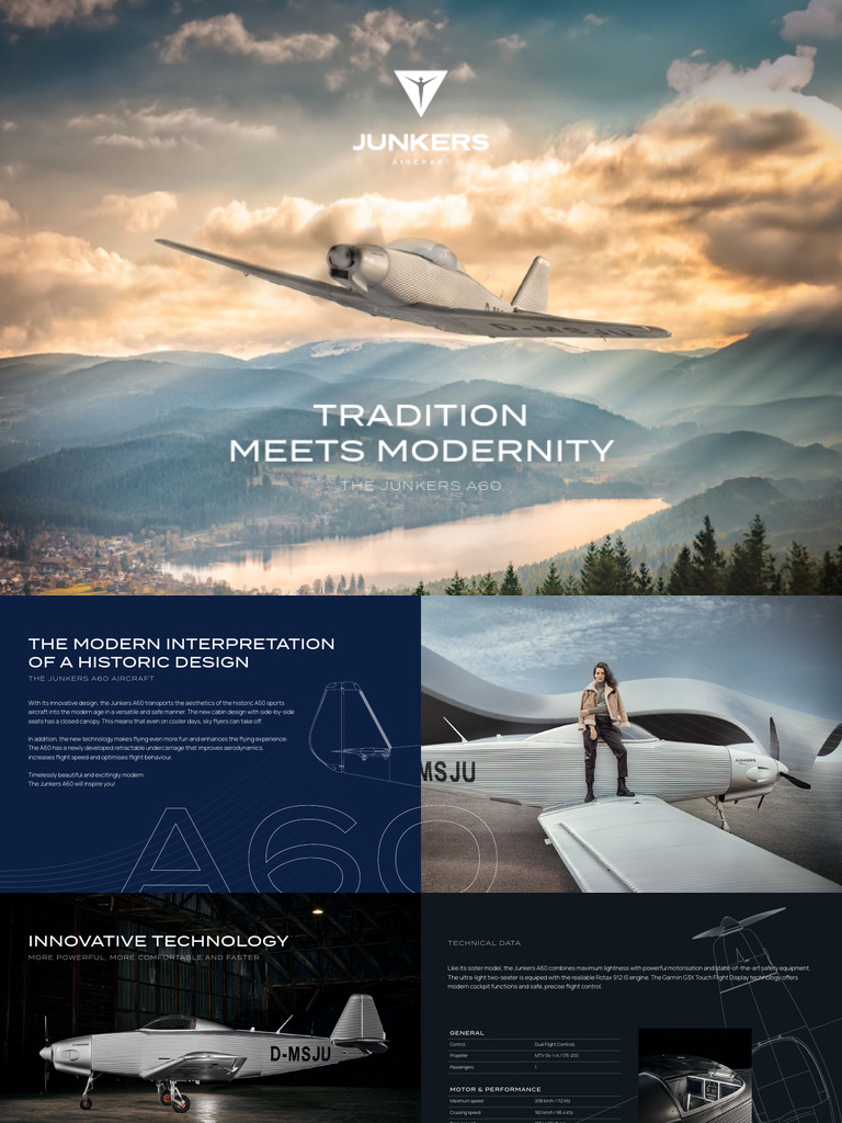 Junkers A60: Modern Light Aircraft Design | PDF | Vehicles | Transport