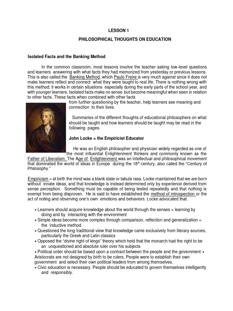 LESSON 1 TCSCOL | PDF | Learning | Philosophy Of Education