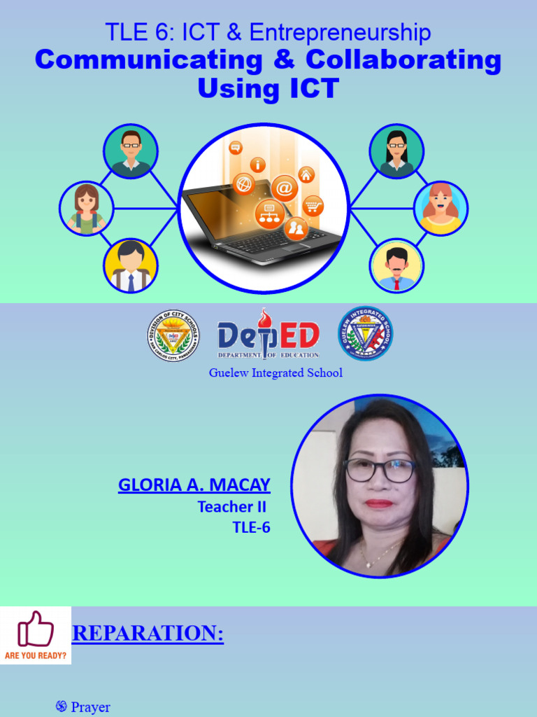 TLE 6: ICT & Entrepreneurship Overview | PDF | Videotelephony | Web Conferencing