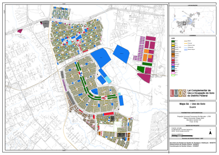 Mapa do Gama e Guará - DF | PDF | Dados e informações geográficos ...
