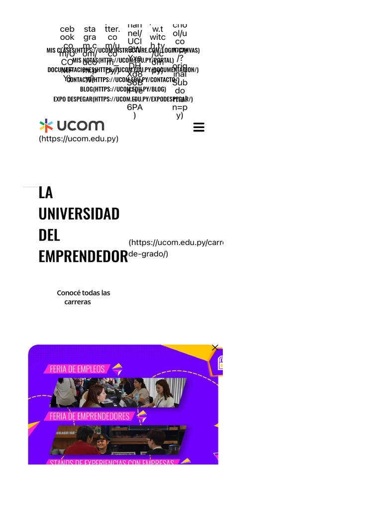 UCOM - La Universidad Del Emprendedor | PDF | Tecnologías de la información | Cognición