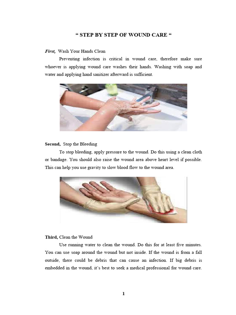 Step by Step of Wound Care “ | PDF