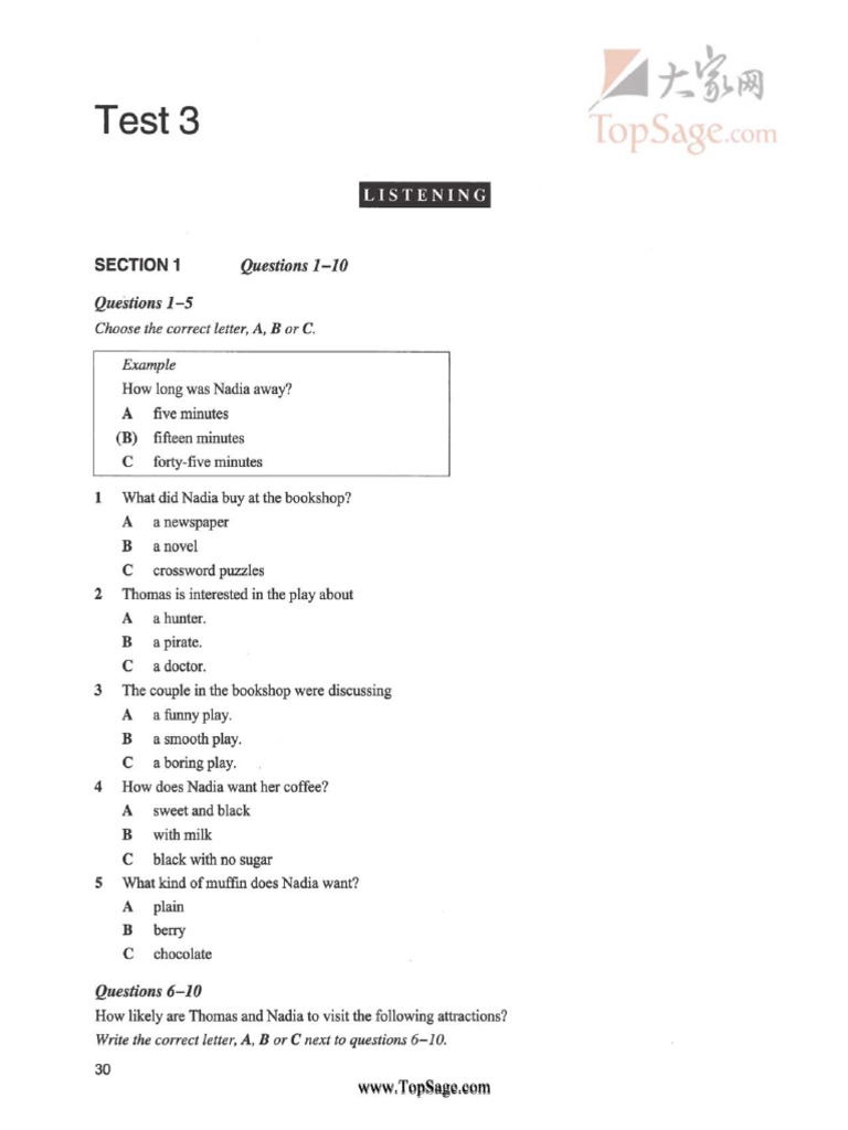 Ielts Simulation Tests 3 | PDF