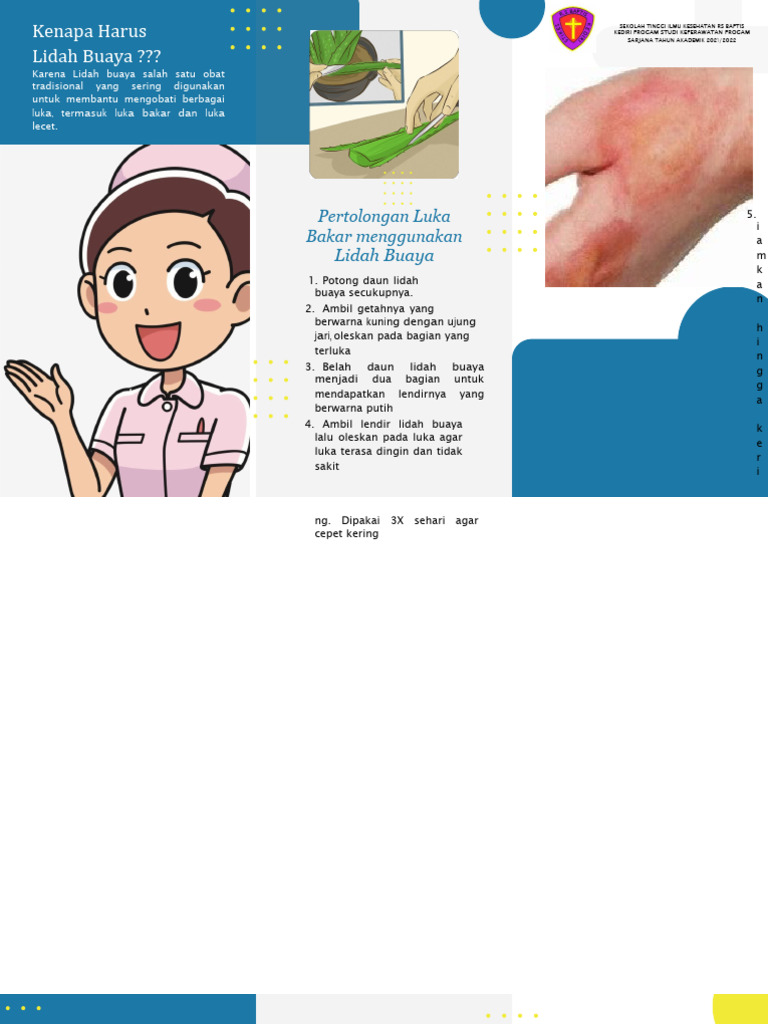 Manfaat Lidah Buaya untuk Luka Bakar | PDF