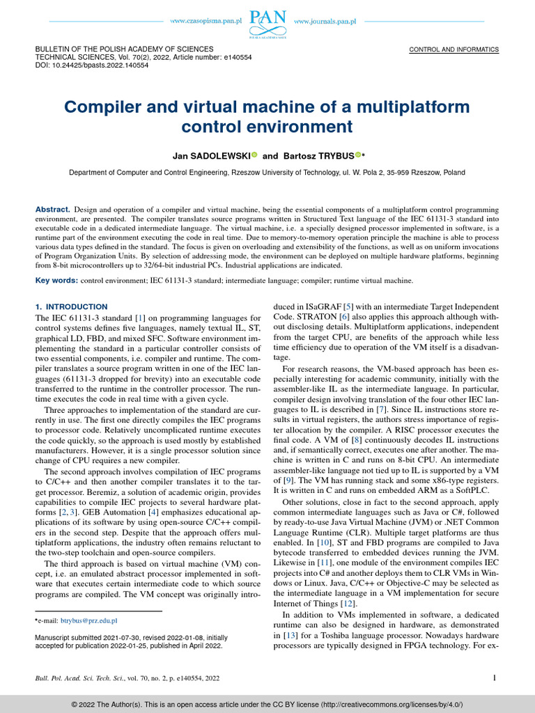 Compiler and Virtual Machine of A M | PDF | Virtual Machine | Compiler