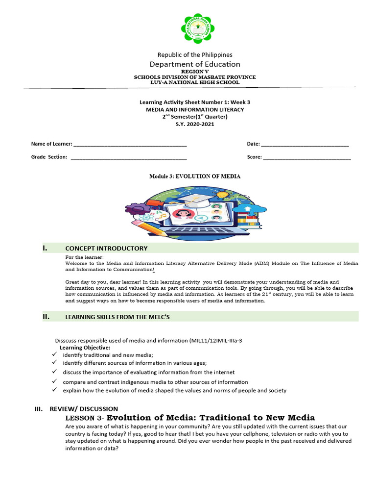 Media Evolution in Communication Literacy | PDF | Information Age ...