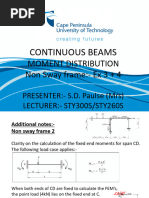 Subframe Analysis: Moment Distribution | PDF | Beam (Structure) | Structural Analysis