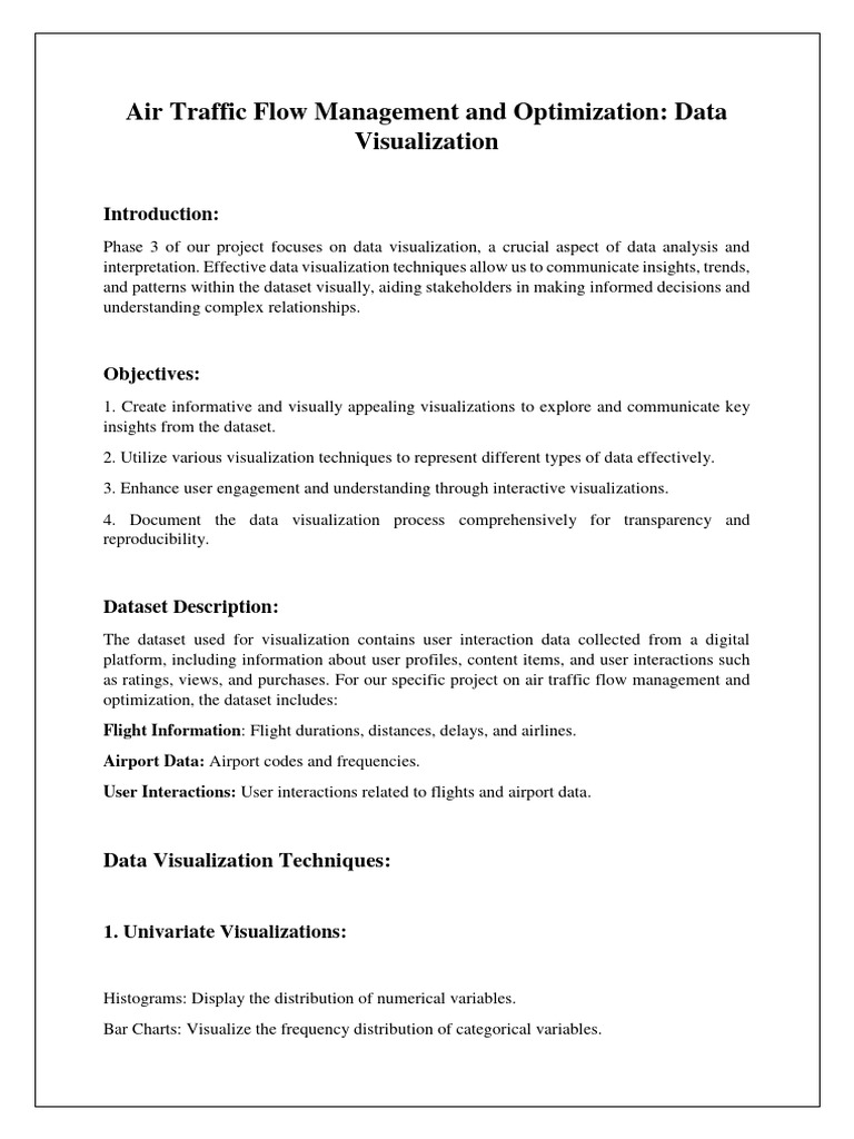 Air Traffic Flow Management and Optimization | Download Free PDF | Data | Histogram