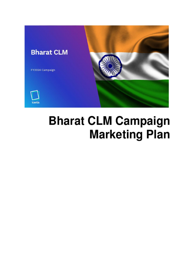 Bharat CLM Campaign Marketing Plan | PDF | Popular Culture & Media ...