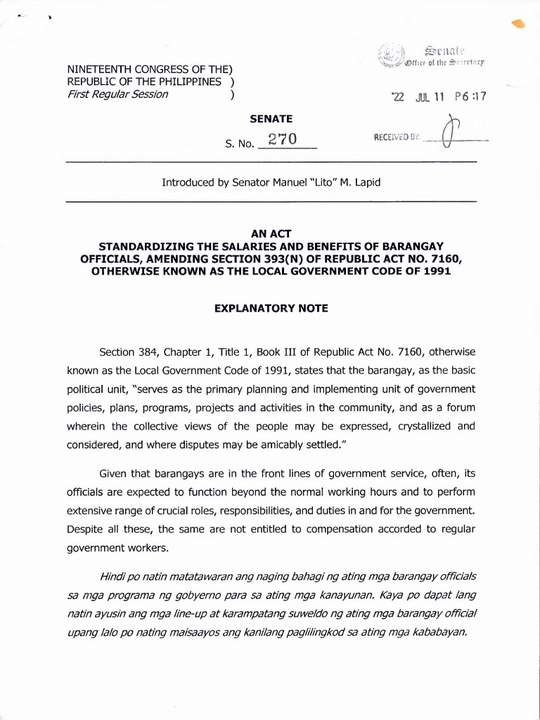 Senate | PDF | Salary | Government