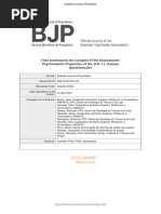 International Trauma Questionnaire - English Version | PDF | Complex ...