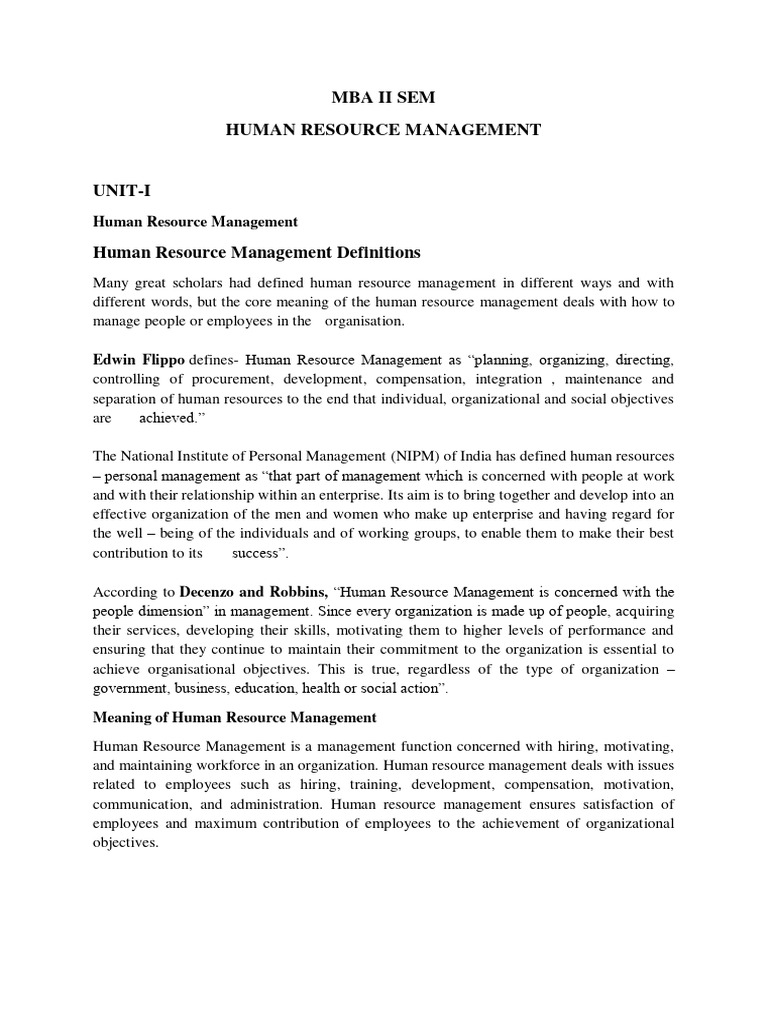 HRM Fast Track Material | PDF | Human Resources | Human Resource Management