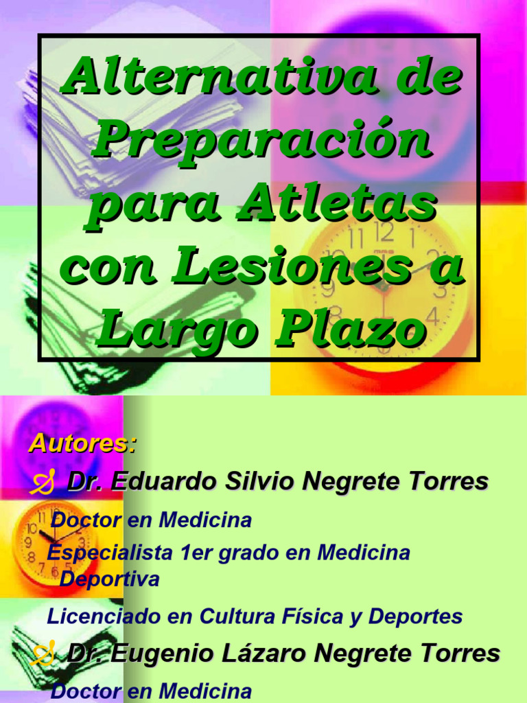 Alternat. Final | PDF | Nadando | Dolor