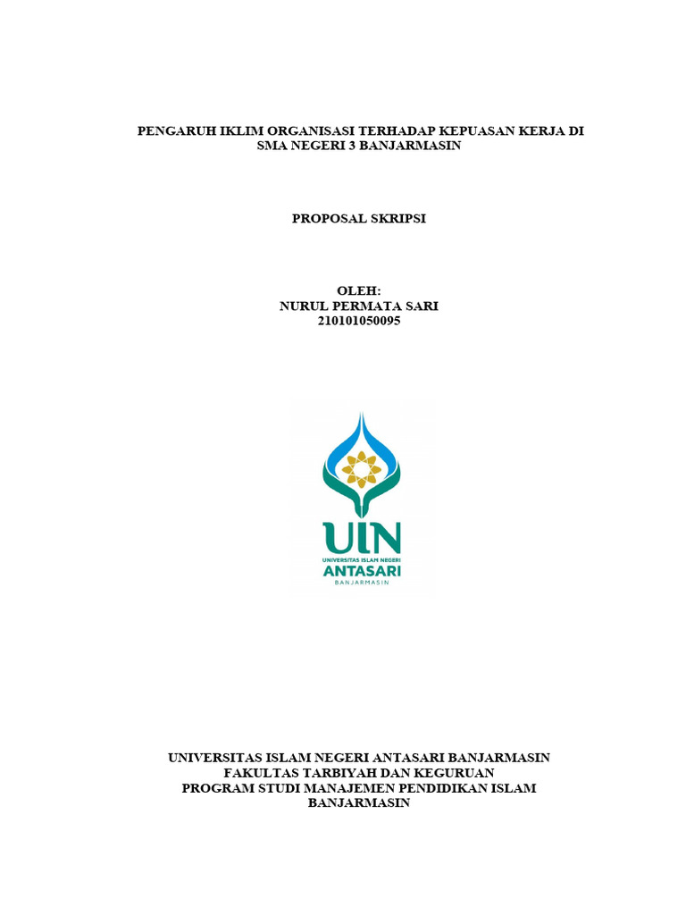 Nurul Permata Sari Proposallll | PDF