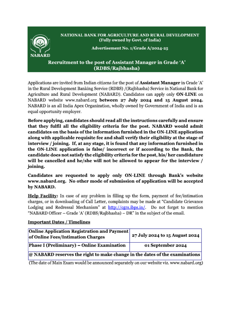 NABARD Syllabus | PDF