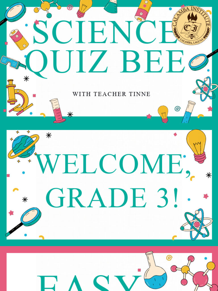 G3 Quiz Bee | PDF | Taste