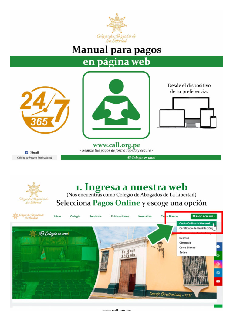 Manual Pagos Web | PDF