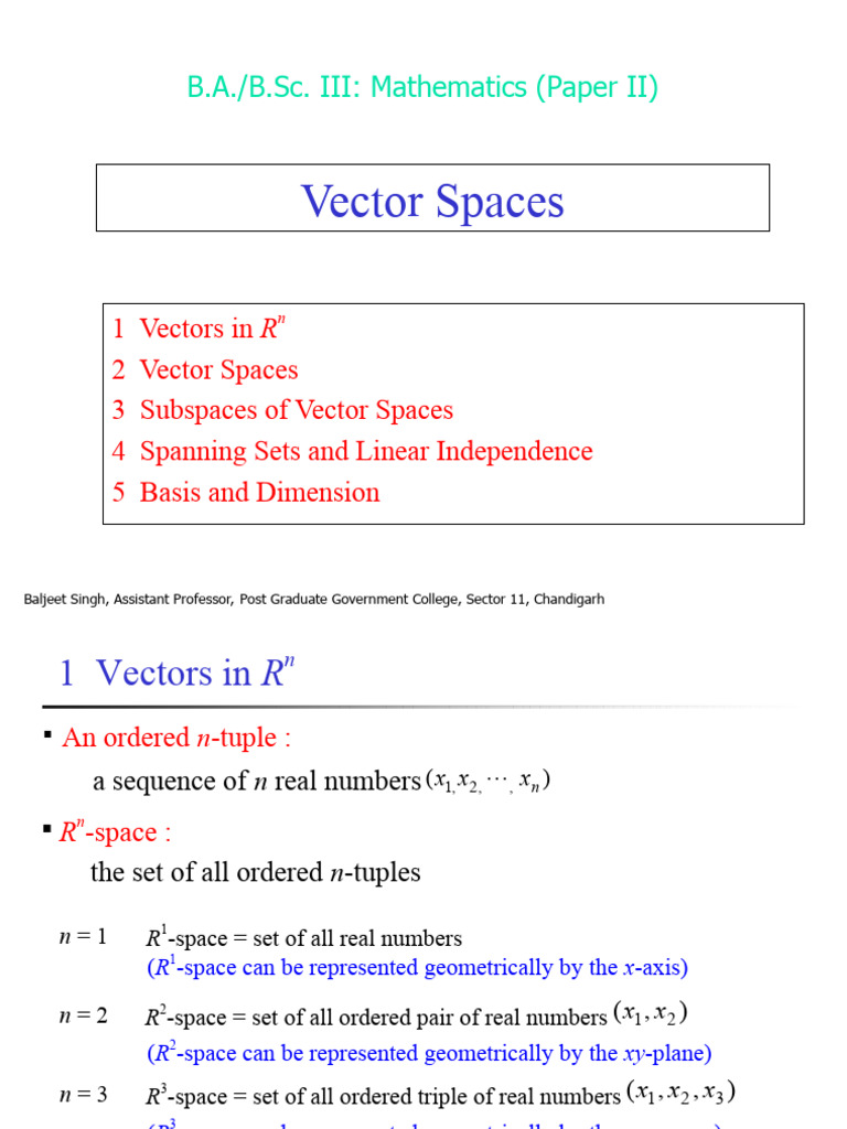 Vector Space Download Free Pdf Linear Subspace Vector Space