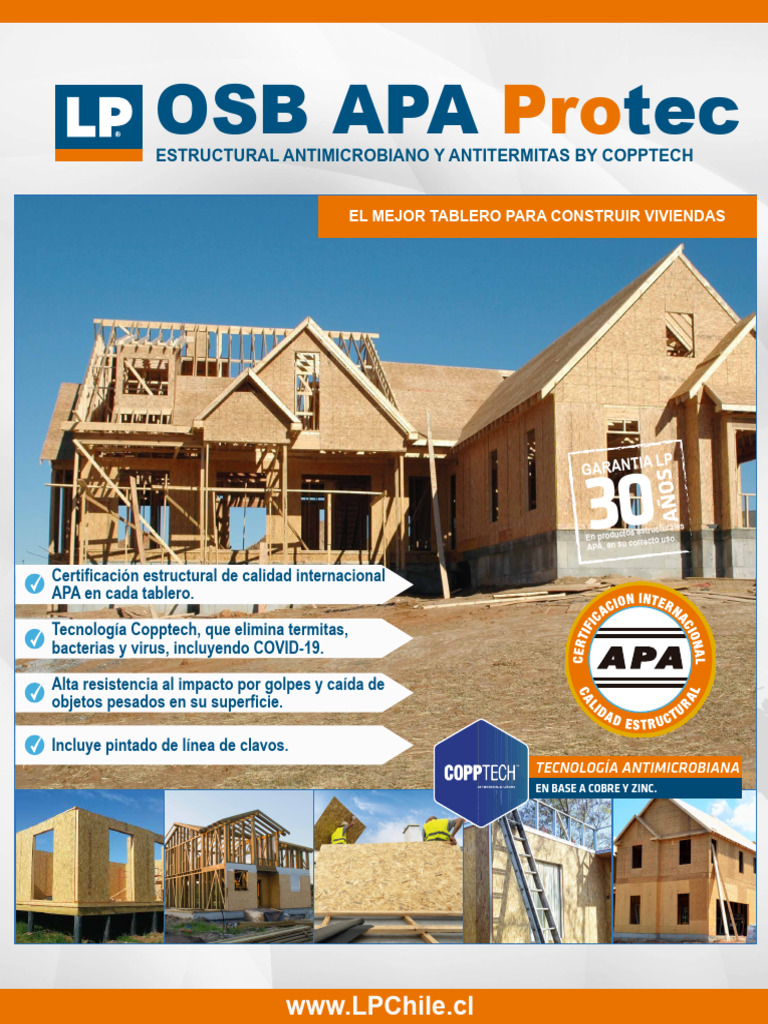 LP - Osb-Apa-protec - Ficha Técnica | PDF | Madera | Antimicrobiano