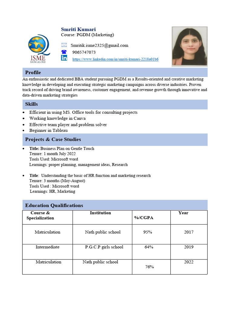 Final CV Riya | PDF | Marketing | E Commerce
