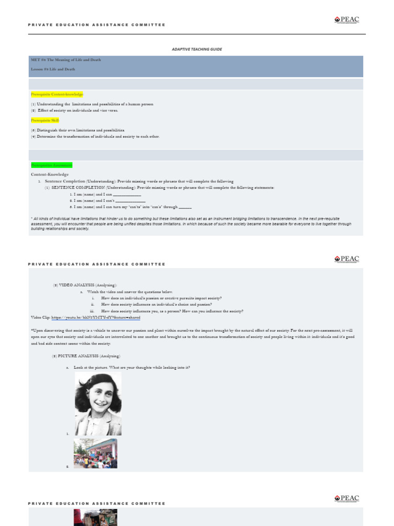 Philo Atg-8 Life and Death | PDF | Learning | Knowledge