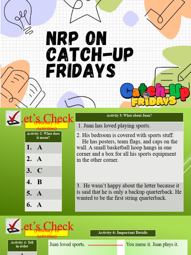 Catch Up Friday Activity - Feb 23, 2024 | PDF | Bees