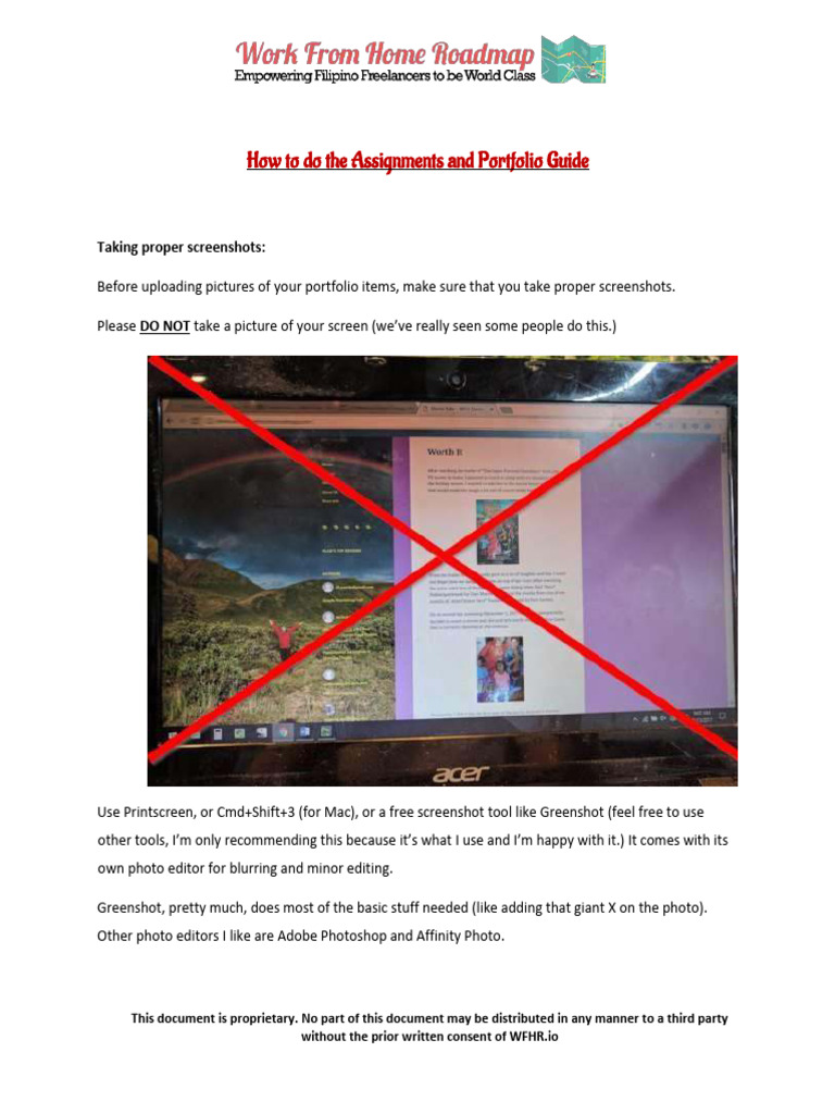 How To Do The Assignments and Portfolio Guide 1 1 | PDF | Software | Computing