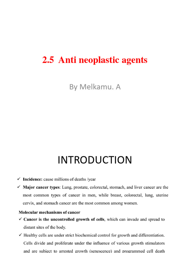 Cancer Therapy: Anti-Neoplastic Agents | PDF | Microtubule | Dna