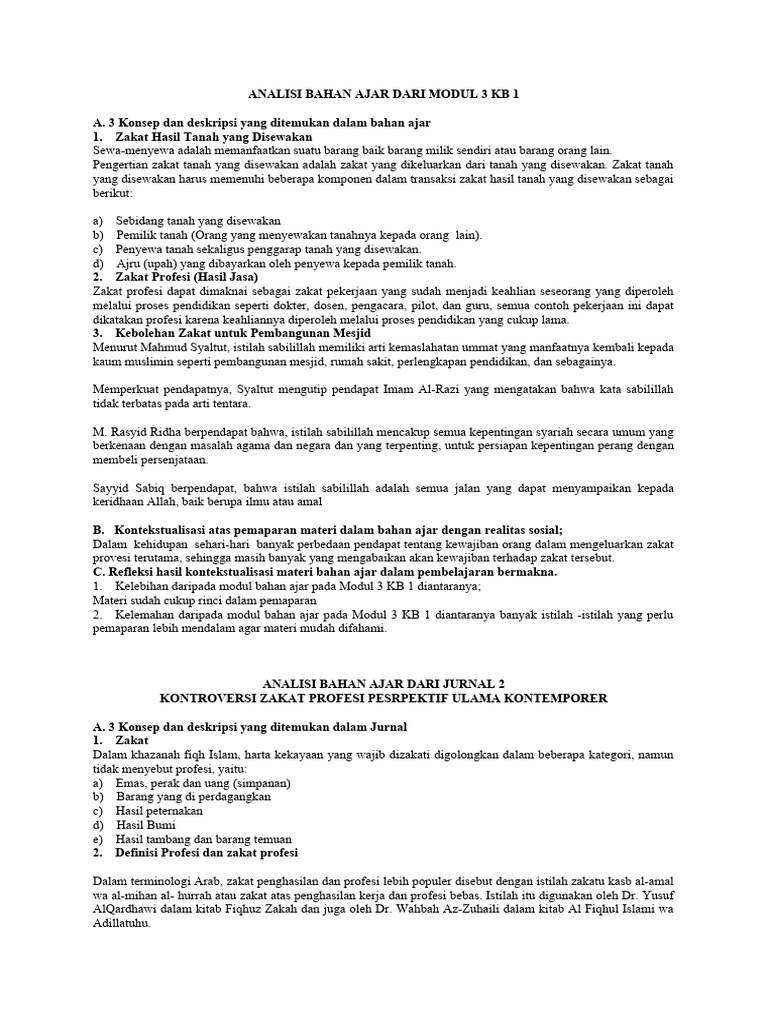 ANALISI BAHAN AJAR DARI MODUL 3 KB 1 Bu Yuyun | PDF | Politik | Agama & Spiritualitas