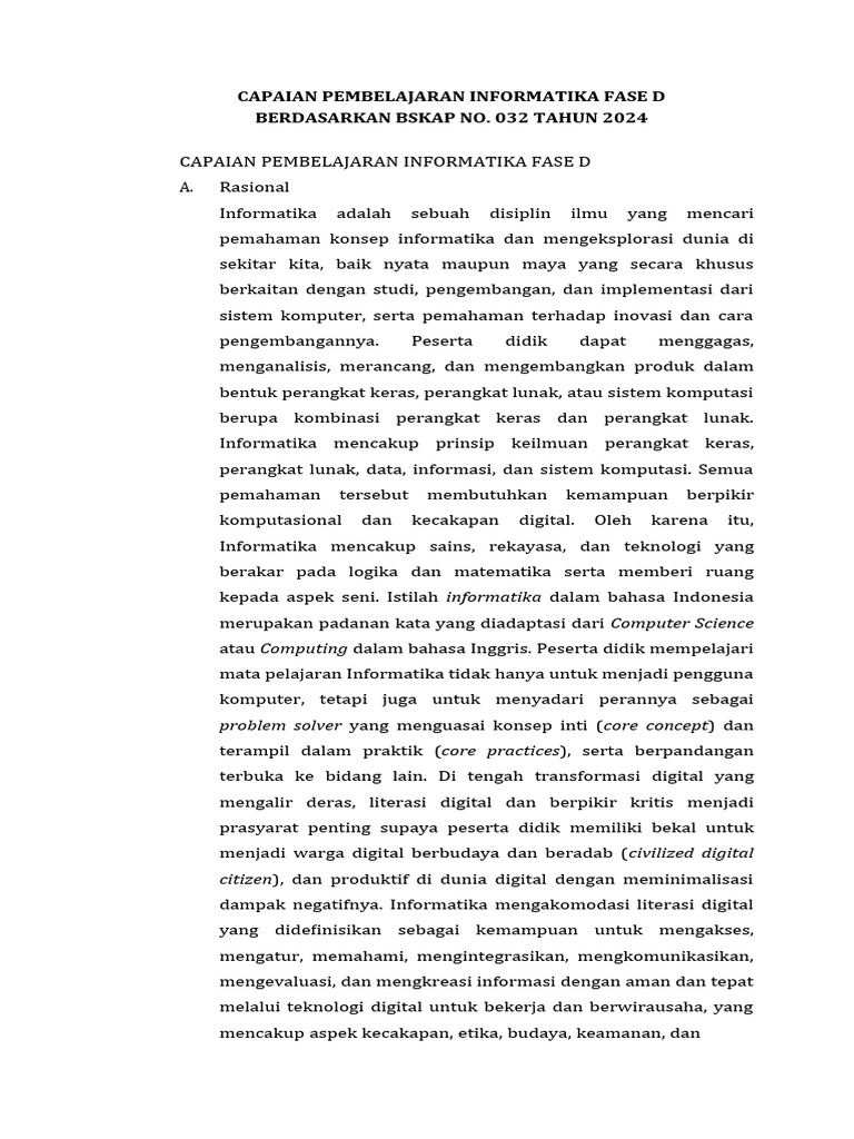 CP Informatika 2024 | PDF