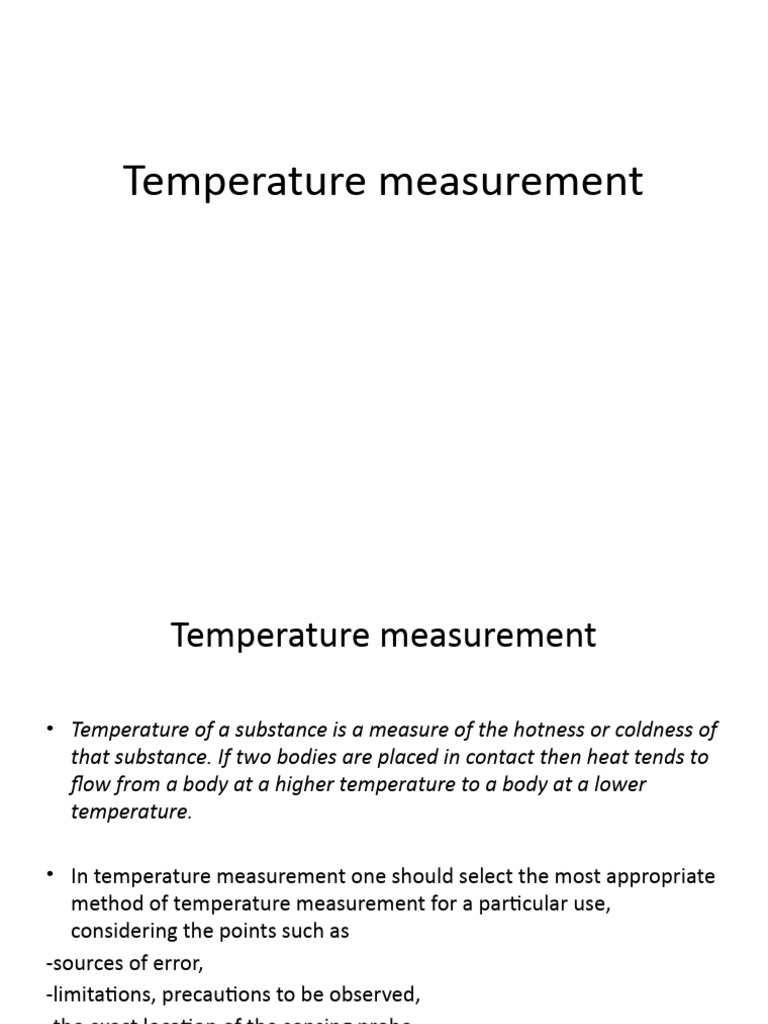 Understanding Temperature Measurement Techniques | PDF | Thermocouple ...