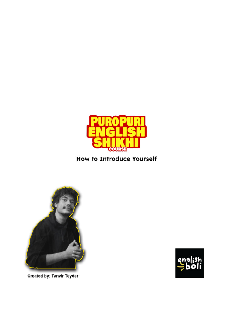 How-to-Introduce-Yourself-1 | PDF