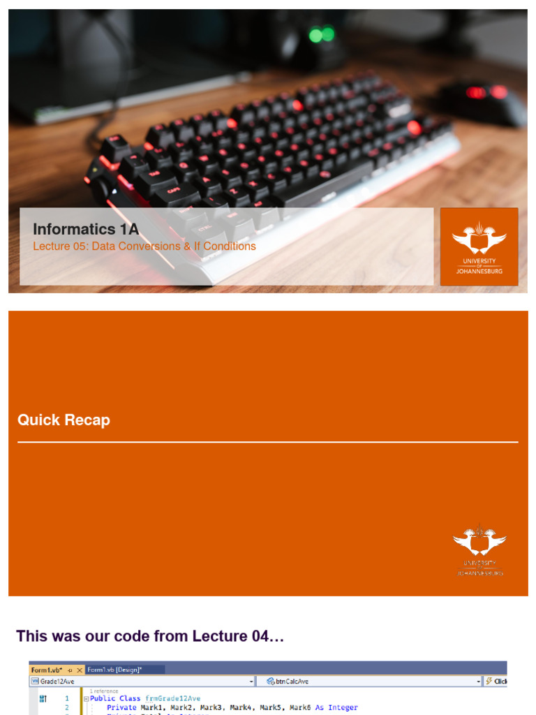 Acsse Ifm01a1 2023 L05 | PDF | Computer Programming | Computing