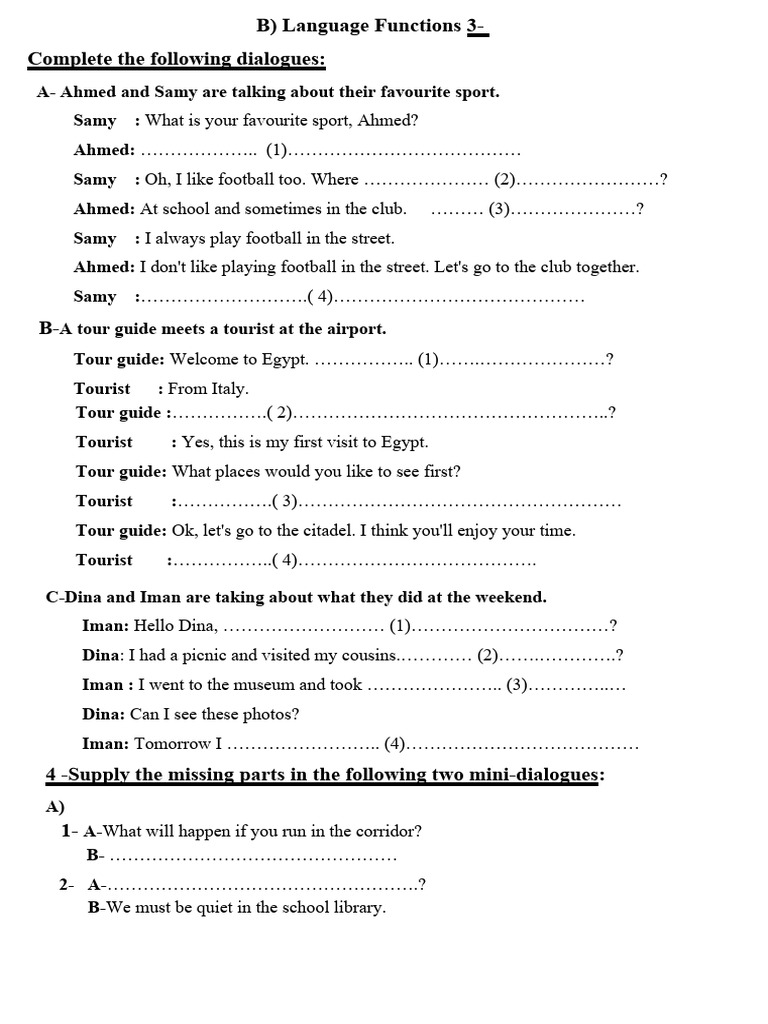 Dlil Tqoum English 2prep t1 2 | PDF | Desk | Egypt