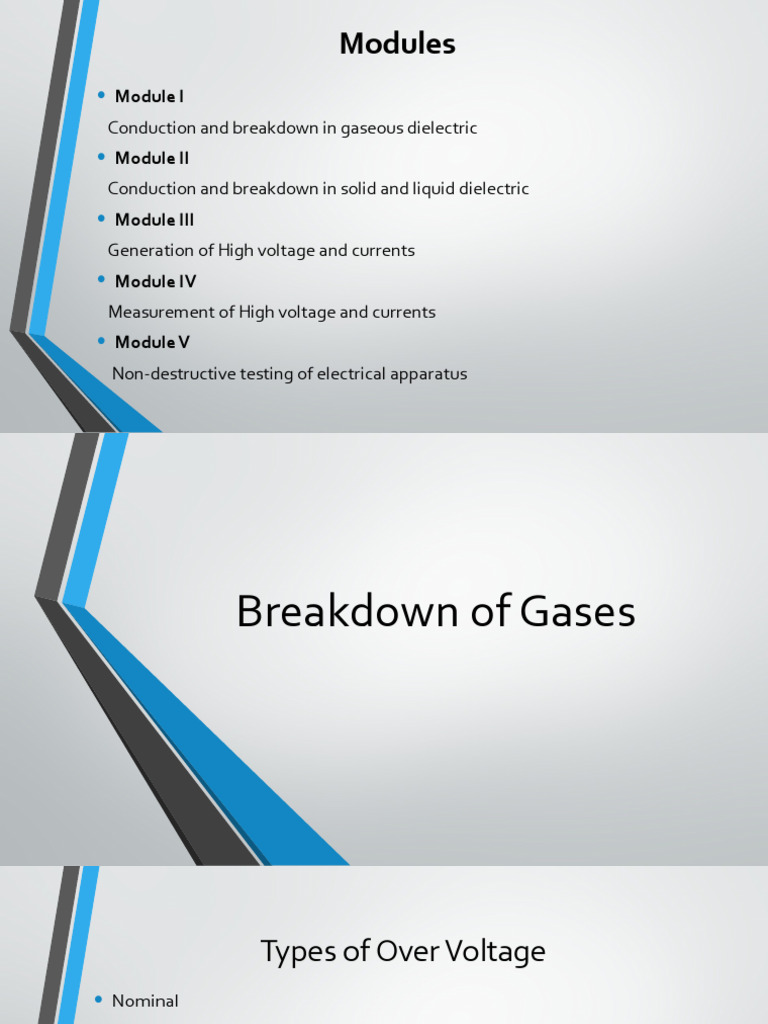 Gas Dielectric | Download Free PDF | Electrical Breakdown | Ionization