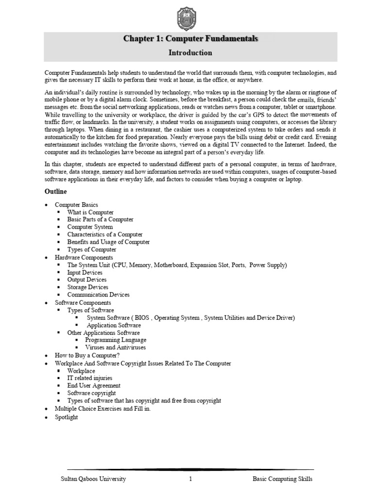 Chapter 1 | PDF | Usb | Central Processing Unit
