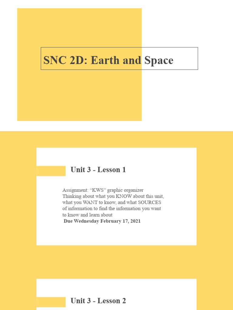 SNC2D - Earth and Space | PDF | Greenhouse Effect | Climate Change