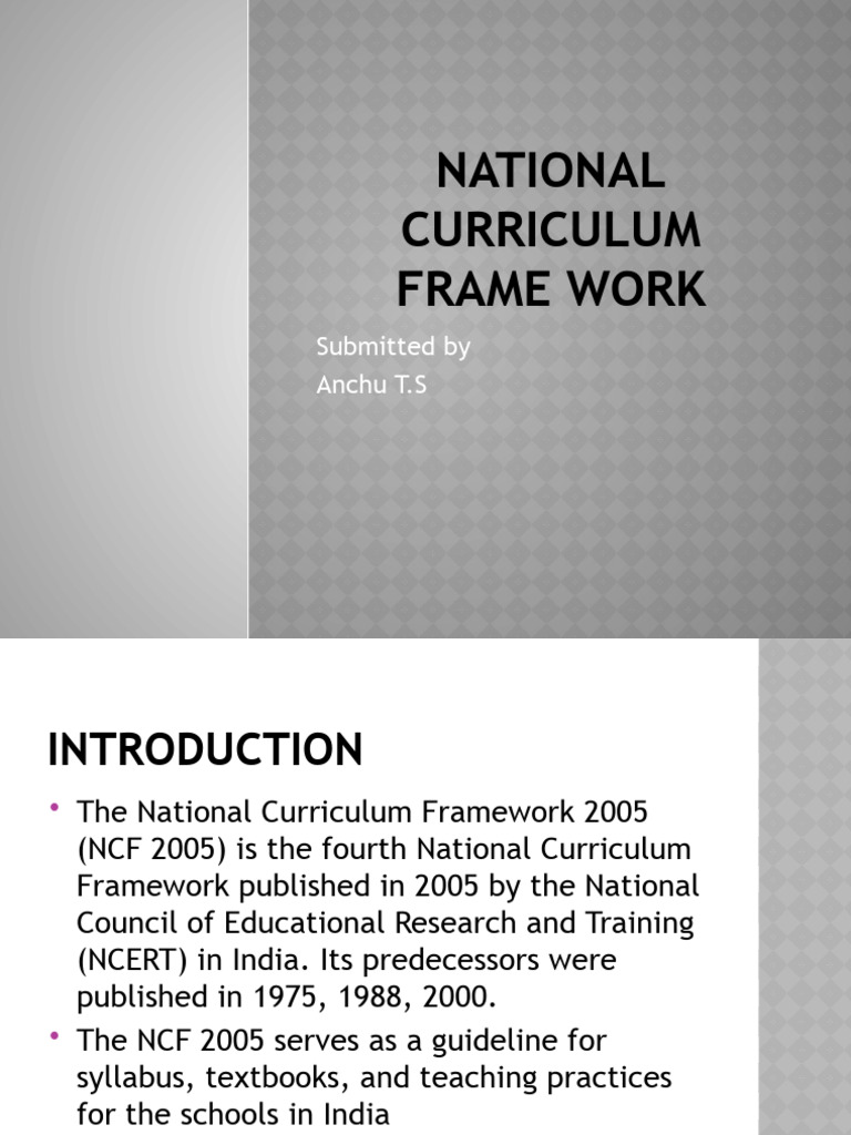 National Curriculum Framework 2005 | PDF | Learning | Cognition