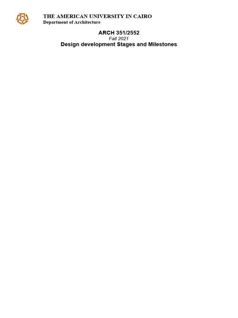 ARCH 351 - 2552 Schedule - Fall 2021 | PDF | Cognition